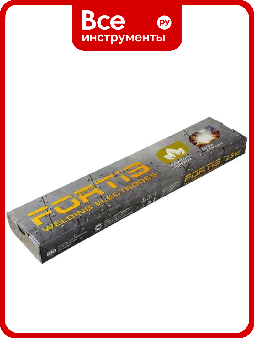 Электроды МР-3 3 мм, 2.5 кг FORTIS TANTAL A4И00030F002599, сварки на всех