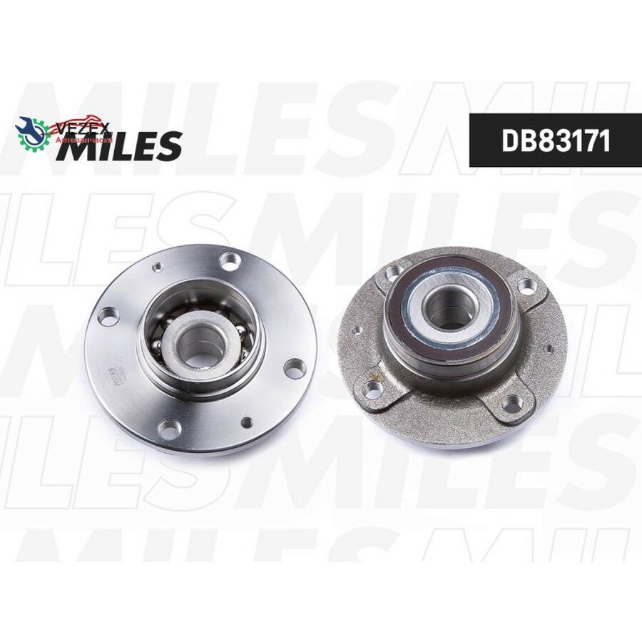 MILES DB83171 Ступица колеса задняя с подшипником CITROEN C4/PEUGEOT 307 04- (SKF VKBA3585) DB83171