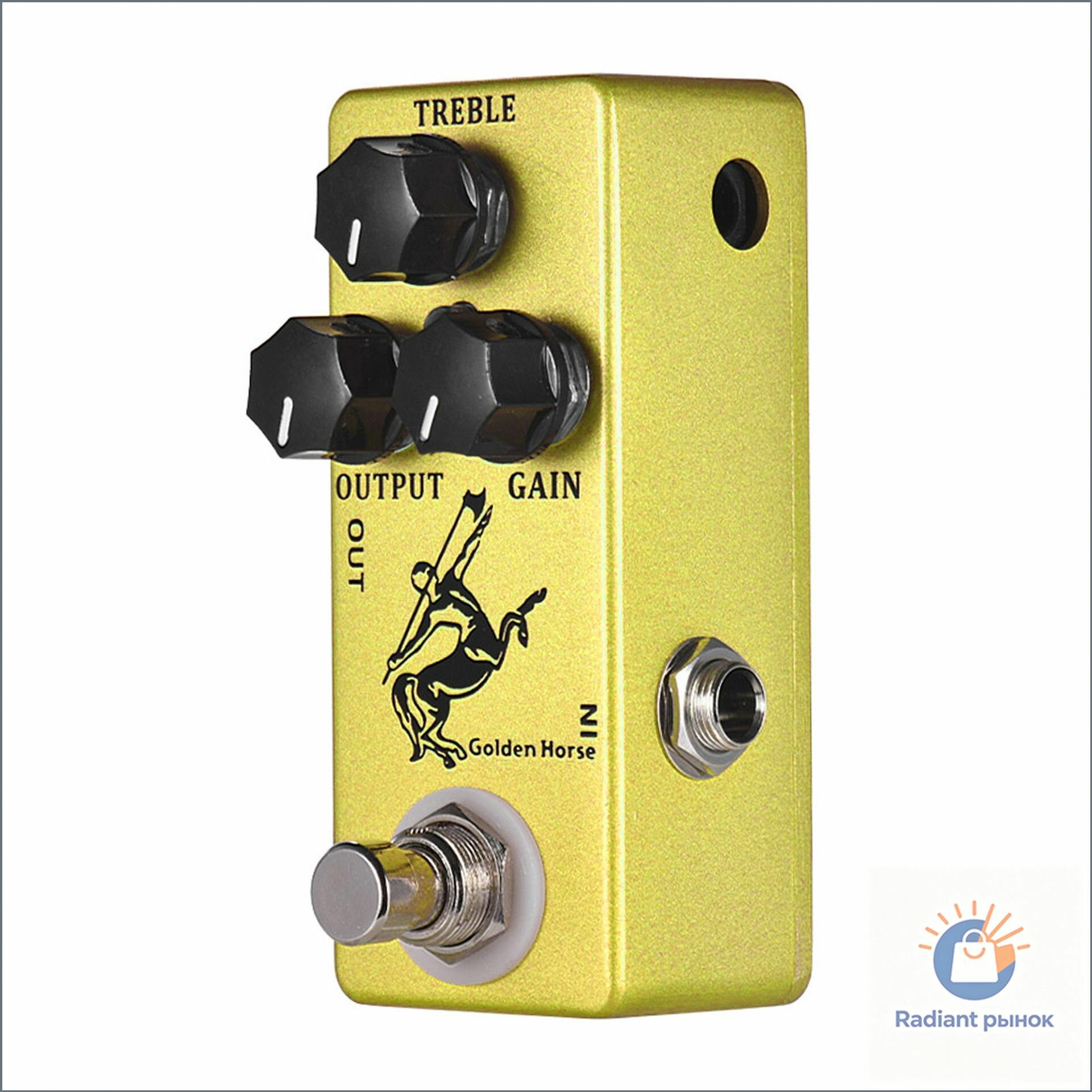 Педаль эффекта овердрайва Golden Horse Guitar Overdrive Full Metal Shell True