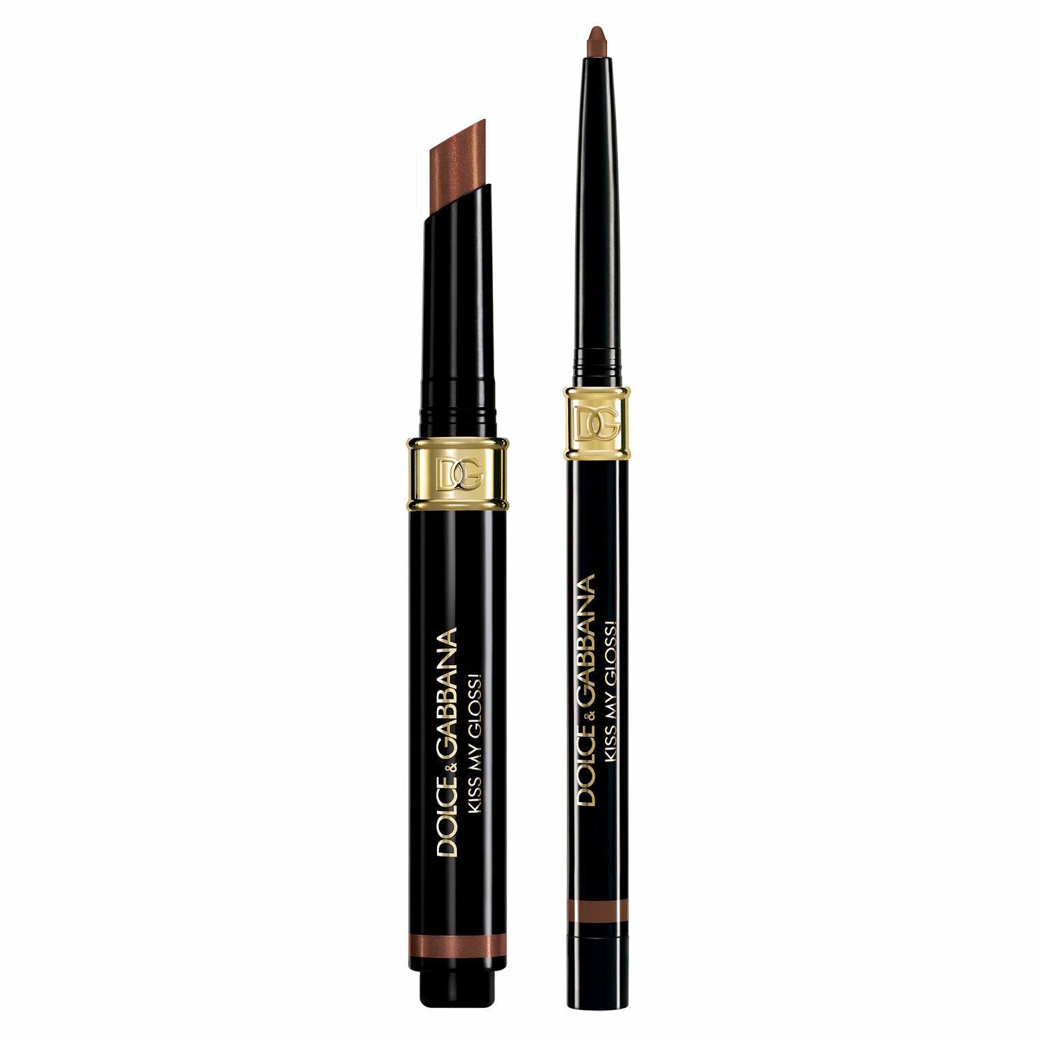 DOLCE&GABBANA KISS MY GLOSS! Дуэт средств для губ 4D: блеск для губ в стике и карандаш для губ 03 Chat
