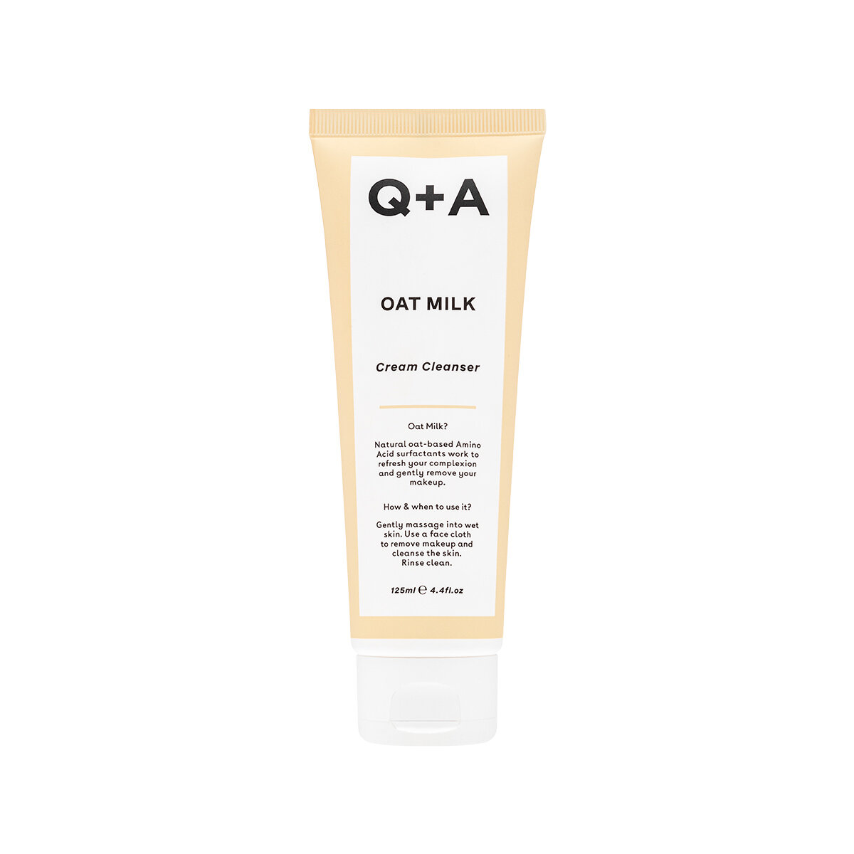 Q+A Oat Milk Мягкий очищающий крем для лица 125 мл