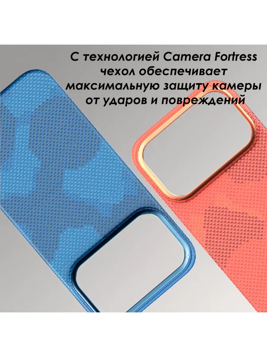 Чехол Momax "Aramid", для iPhone 17 Pro, ударопрочный, защита камеры — фото 1