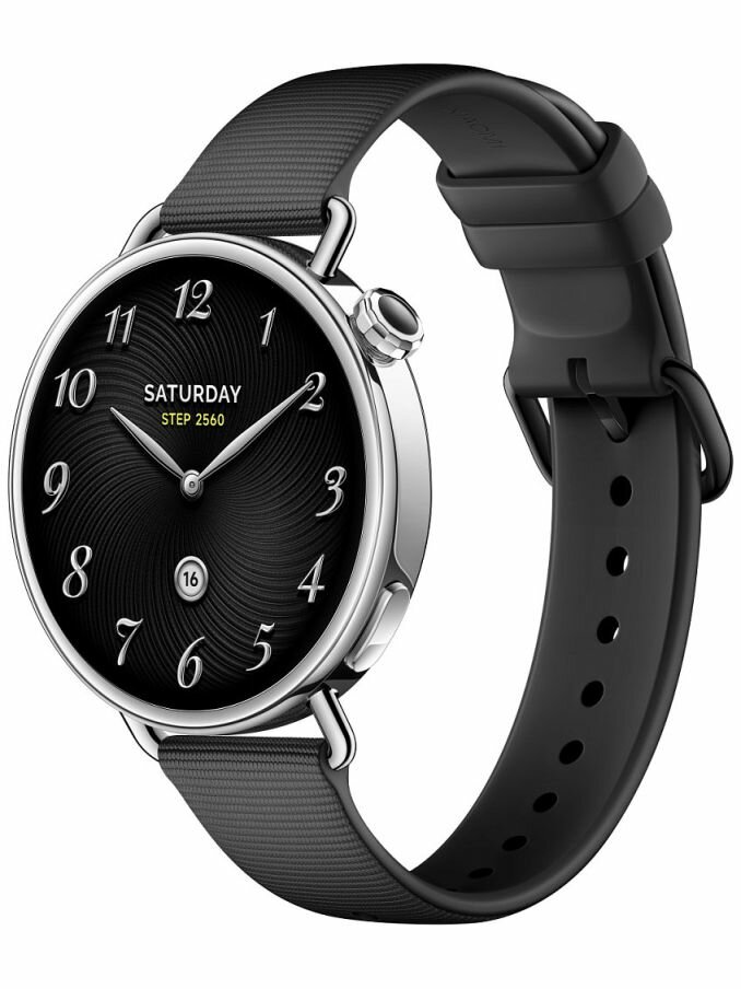 Часы умные Xiaomi Watch S4 41 мм Fluororubber Strap, Черный
