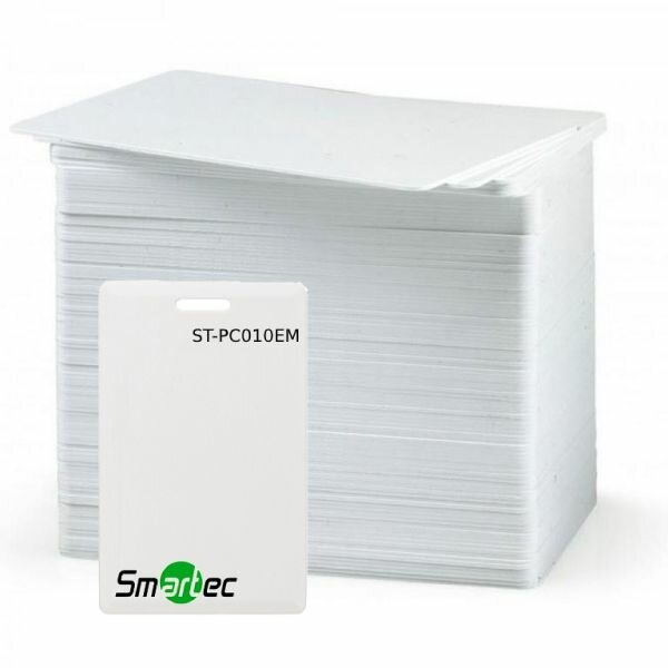 Smartec ST-PC010EM (50шт) Карта доступа с прорезью стандартная, с номером, 86х54х1.6мм.