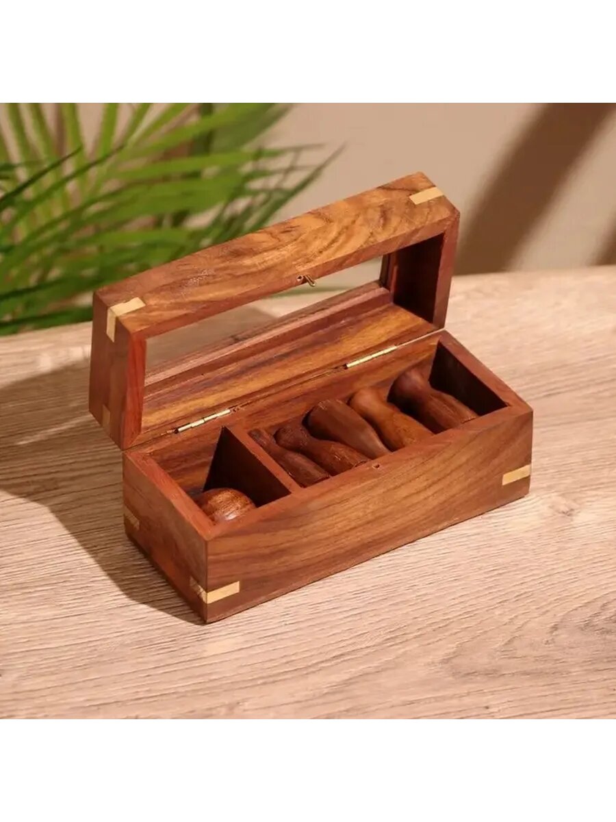 Настольная игра 'Боулинг' из дерева — фото 1