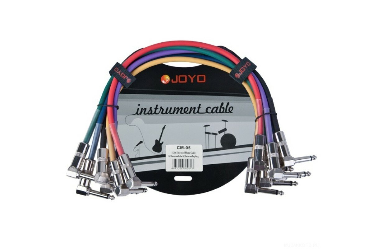 Joyo CM-05 Patch Cables 36 см jack-Jack 6,3 набор инструментальных кабелей 36 см