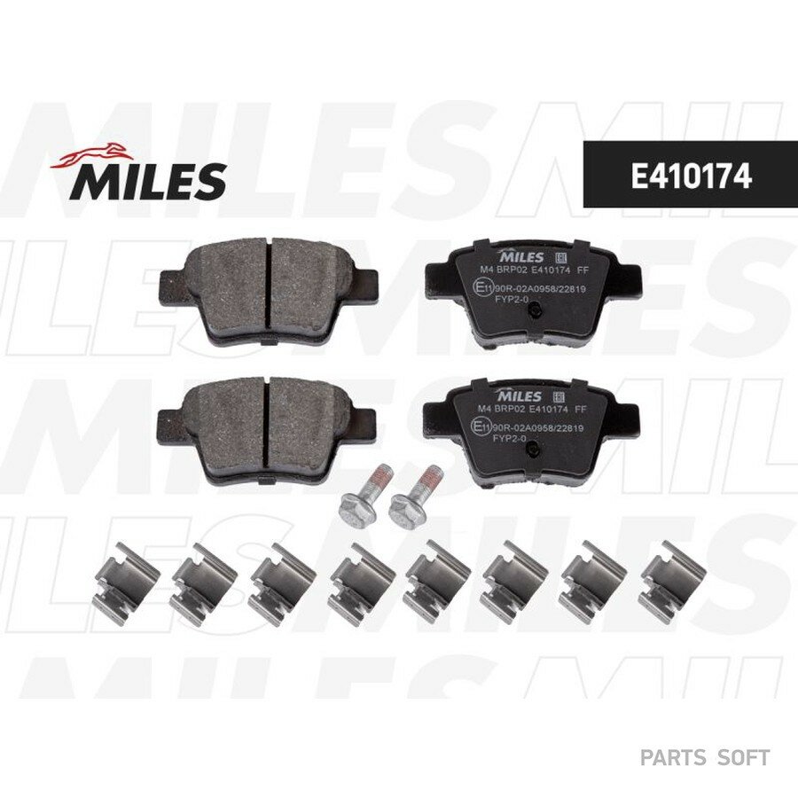 E410174 MILES Колодки тормозные задние торм. сист. BOSCH MILES E410174 | цена за 1 шт