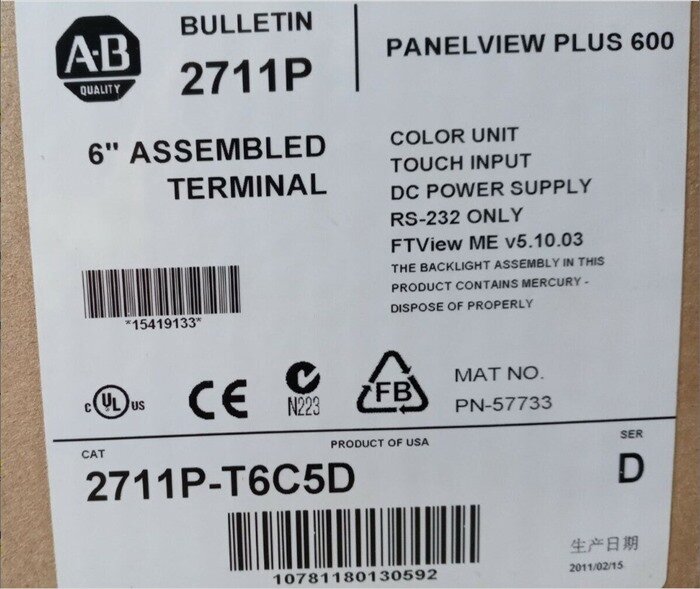 Модуль Allen-Bradley 2711P-T6C5D