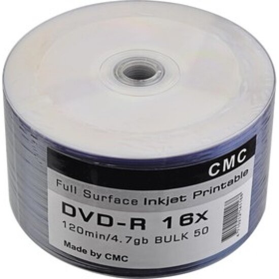 Диск Cmc DVD+R 4,7 GB 16x Bulk/50 Full Ink Print