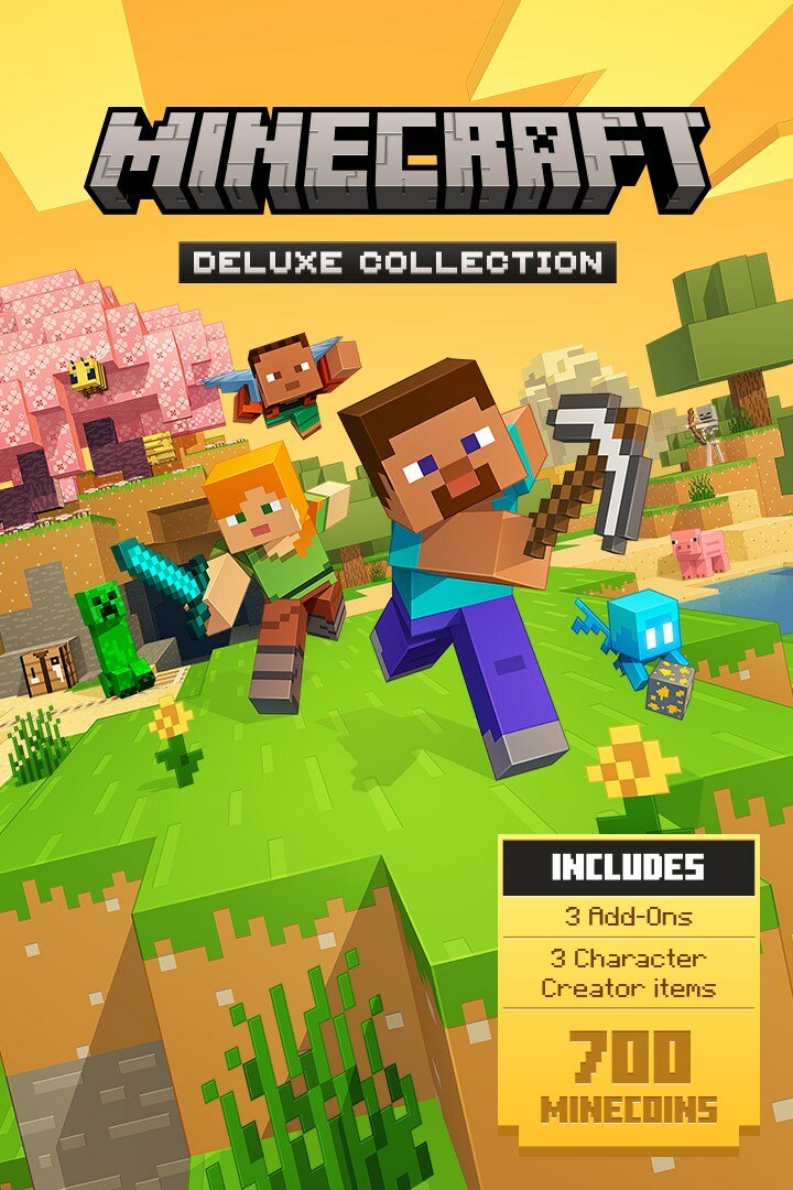 Minecraft: Deluxe Collection — Bundle — ключ активации Xbox / Microsoft Store · Xbox One, Xbox Series X|S · цифровой ключ · любой регион