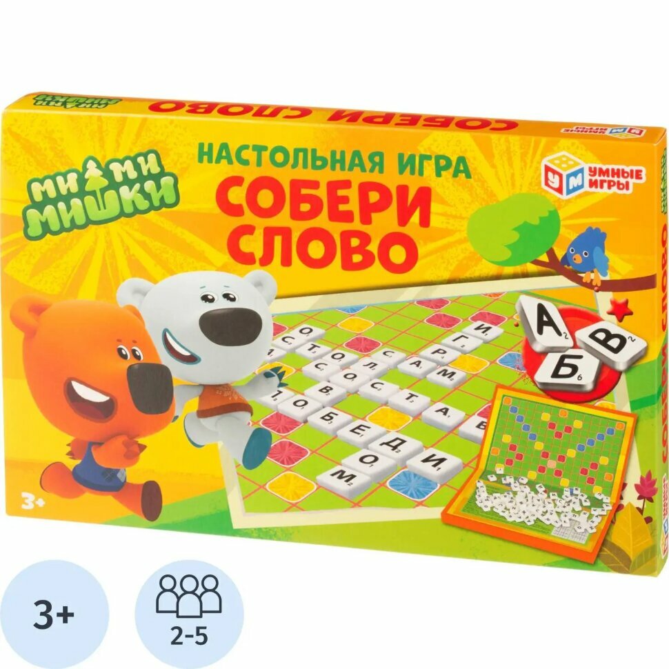 Настольная игра Собери слово. Ми-ми-мишки Умные игры, 4690590193860, 2356007