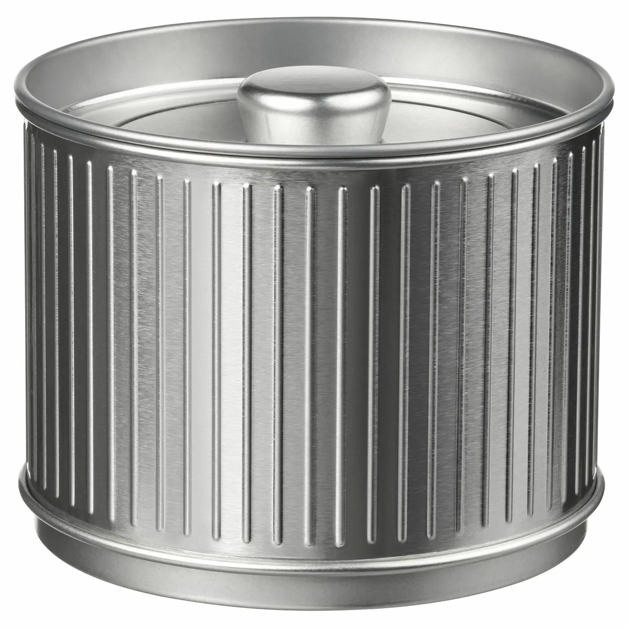 Банка с крышкой для кофе/чая IKEA BETTHAJ, 0.6 л, сталь, серебристый, 1шт