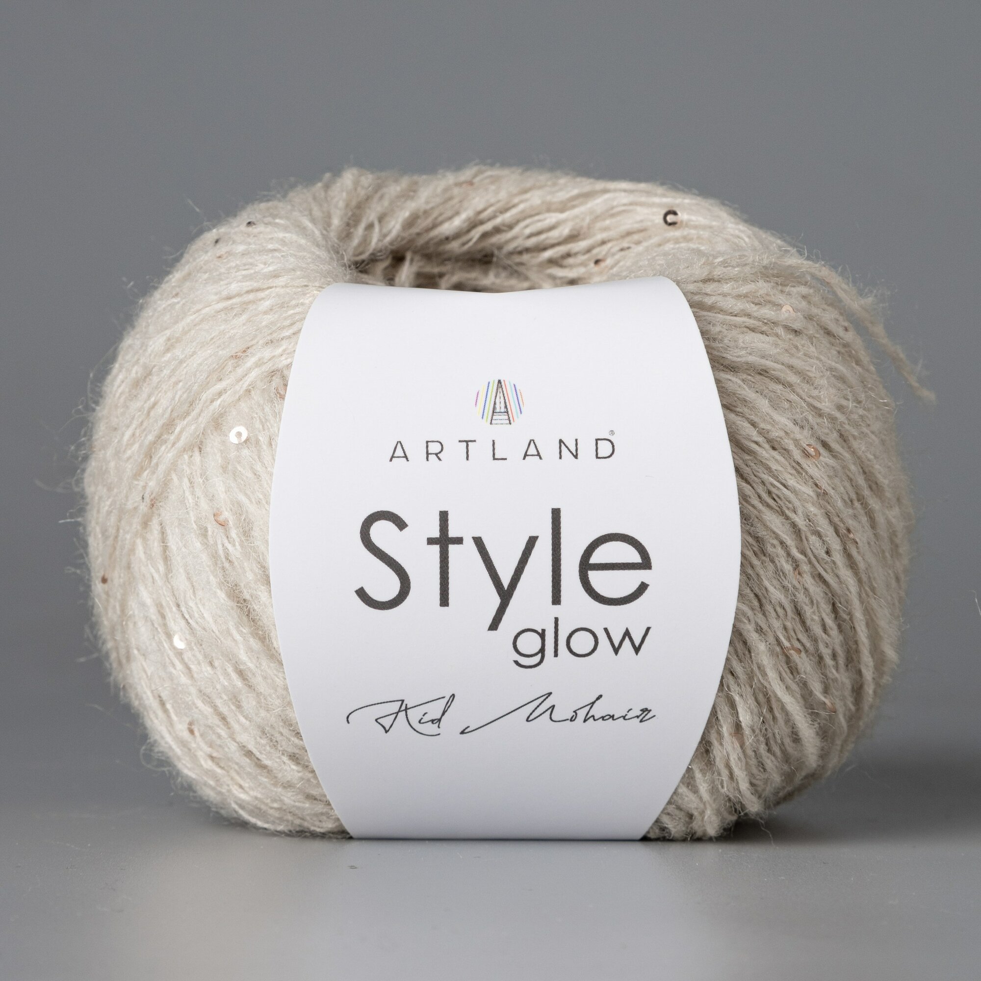 Пряжа для вязания Style glow Artland 5 мотков (140 м, 25 гр), цвет 41 темно бежевый