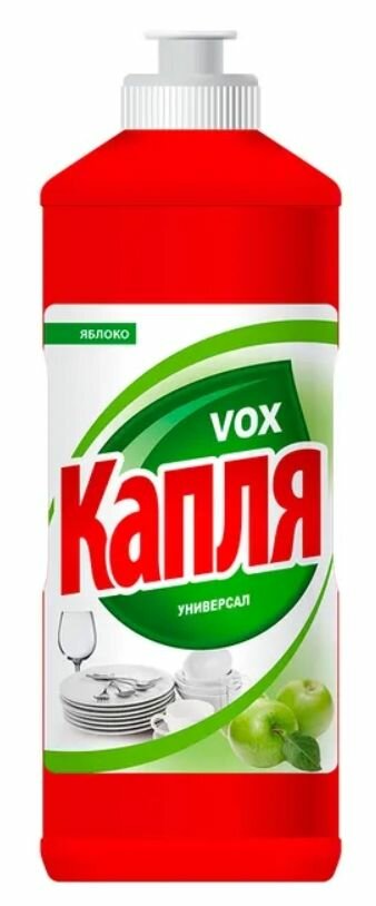 Средство для мытья посуды Капля Vox, Соль-эффект Яблоко, 850 мл