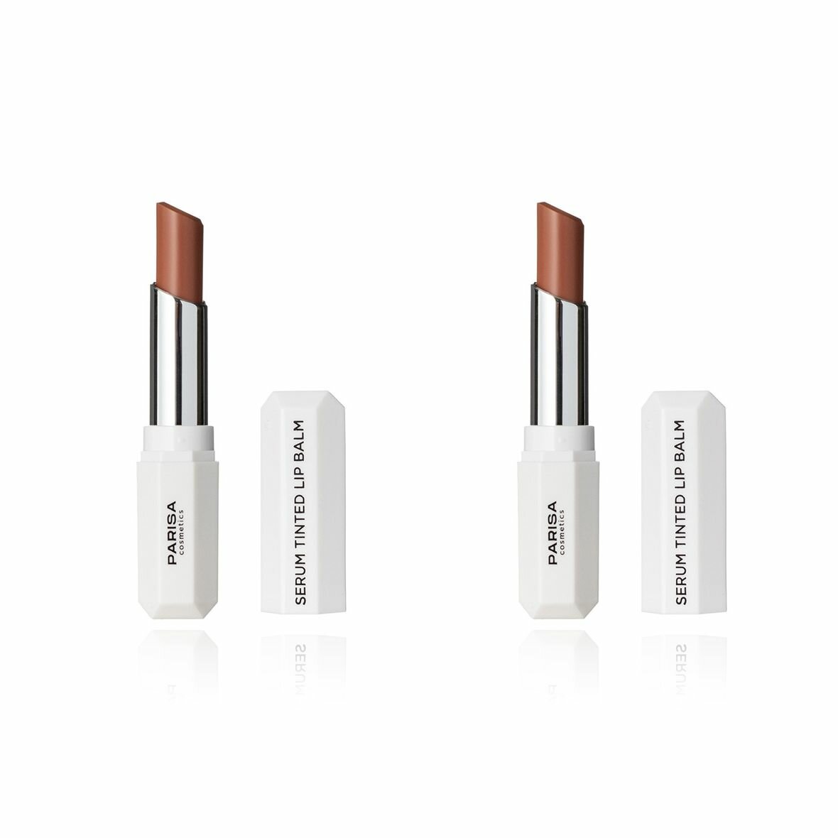 Parisa Cosmetics Бальзам для губ оттеночный, тон 03 Latte, 2 шт