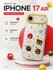 Чехол на Iphone 17 Air, серебряный, принт "MMDM's" , десткий.