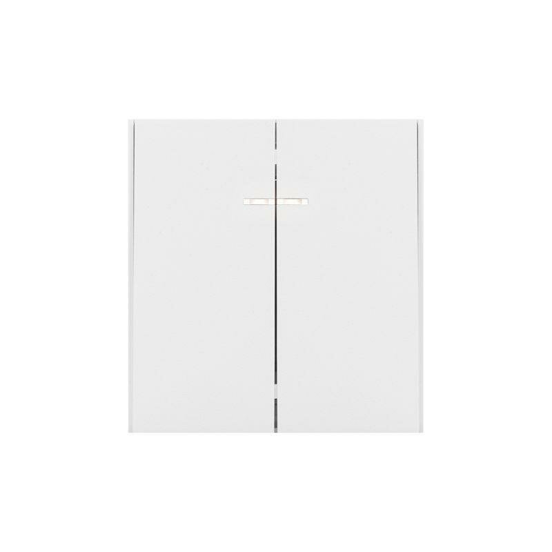 Выключатель 2-кл. СП STRONG MIELE 10А с подсветкой жемчуг Kranz KR-78-0714-4