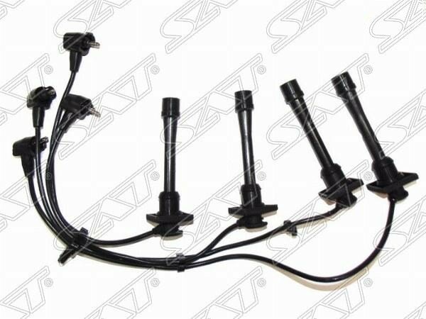 Провода высоковольтные SAT ST-90919-22327 TOYOTA COROLLA SPACIO AE11# 97-01 4/7A-FE квадратные резиновые