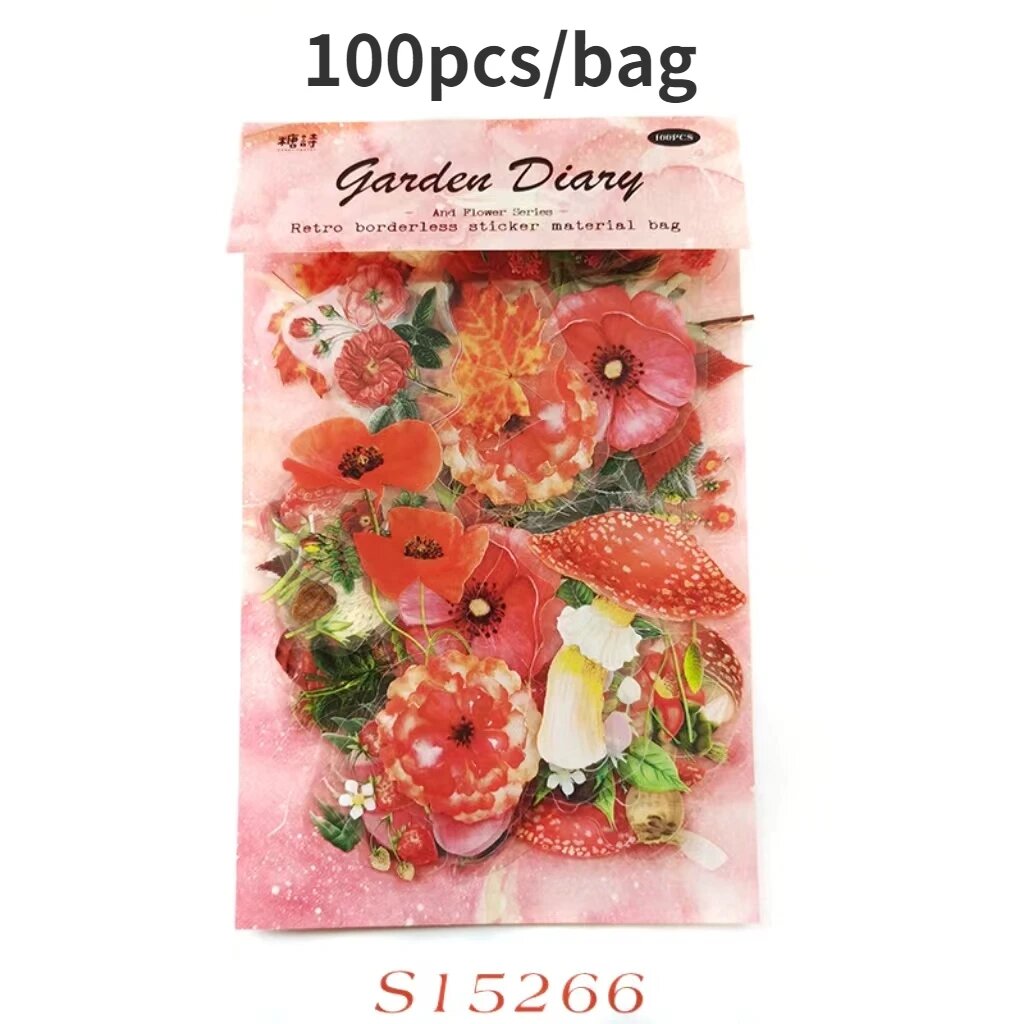 Наклейки Garden Diary, 100 шт, S15266