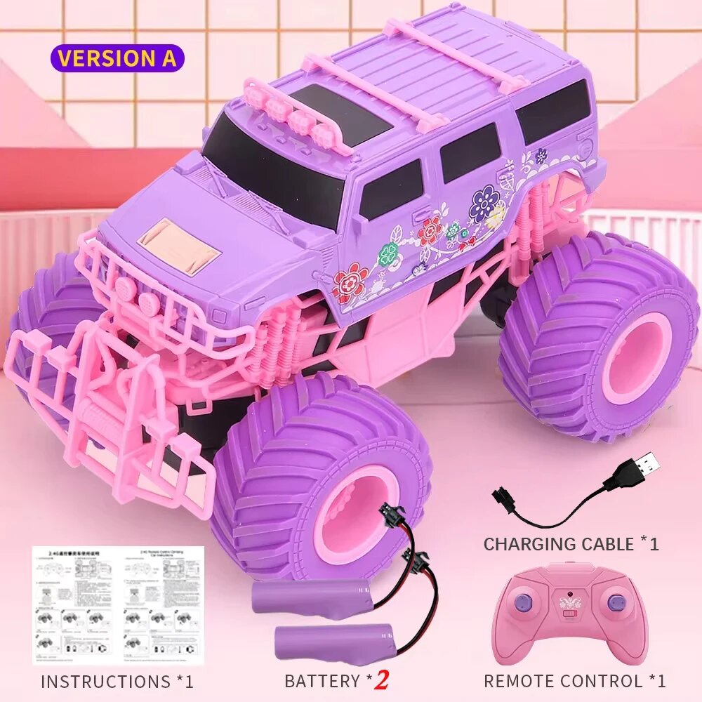 RC Машина для девочек JJRC 1/12, фиолетовый, 2 аккумулятора