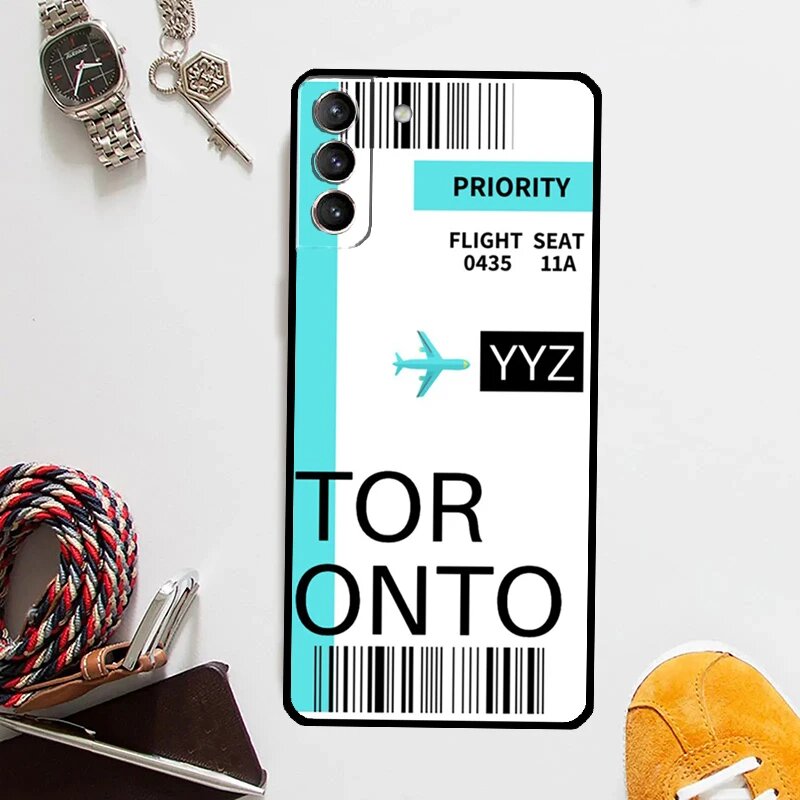 Чехол-кошелек London Toronto для Samsung Galaxy S26 S25 Ultra S20 S21 S22 S23 Plus S10 S25 FE S24 Ultra