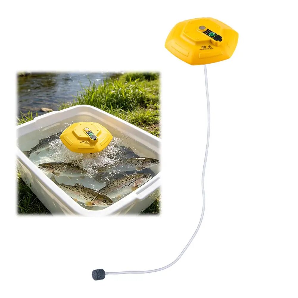 Портативный аэратор для рыбалки Floating Fishing Aerator 14-часовая батарея