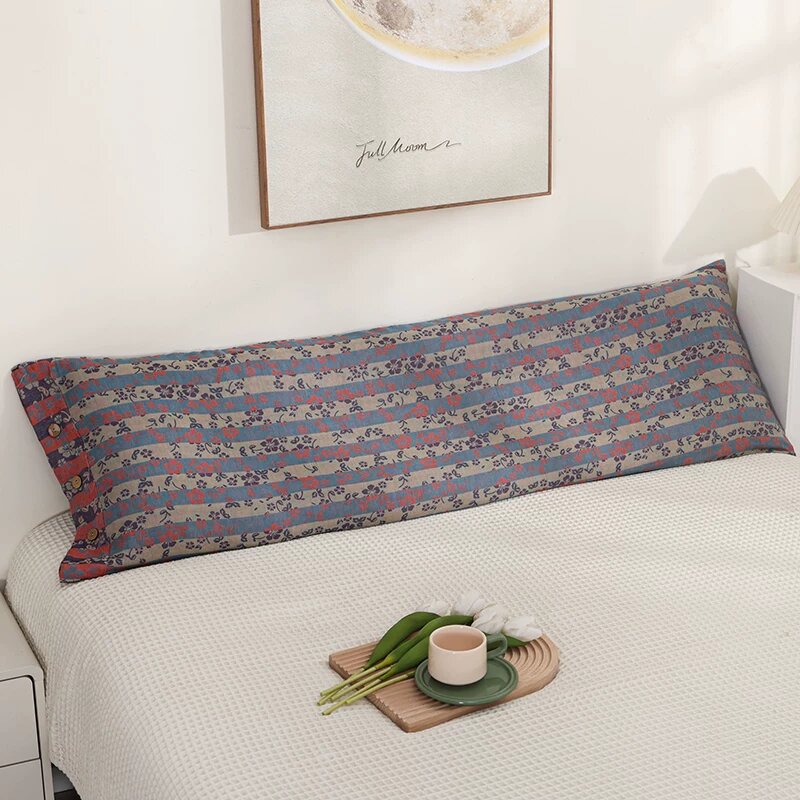 Свободная простынь из хлопковой двойной ткани для двуспальной кровати, 48 см x 120 см, узор пурпурного дождя, мягкая и