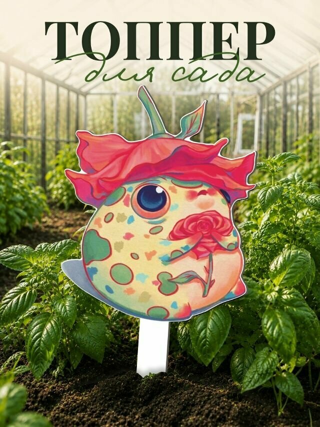 Фигурки для сада Лягушка роза
