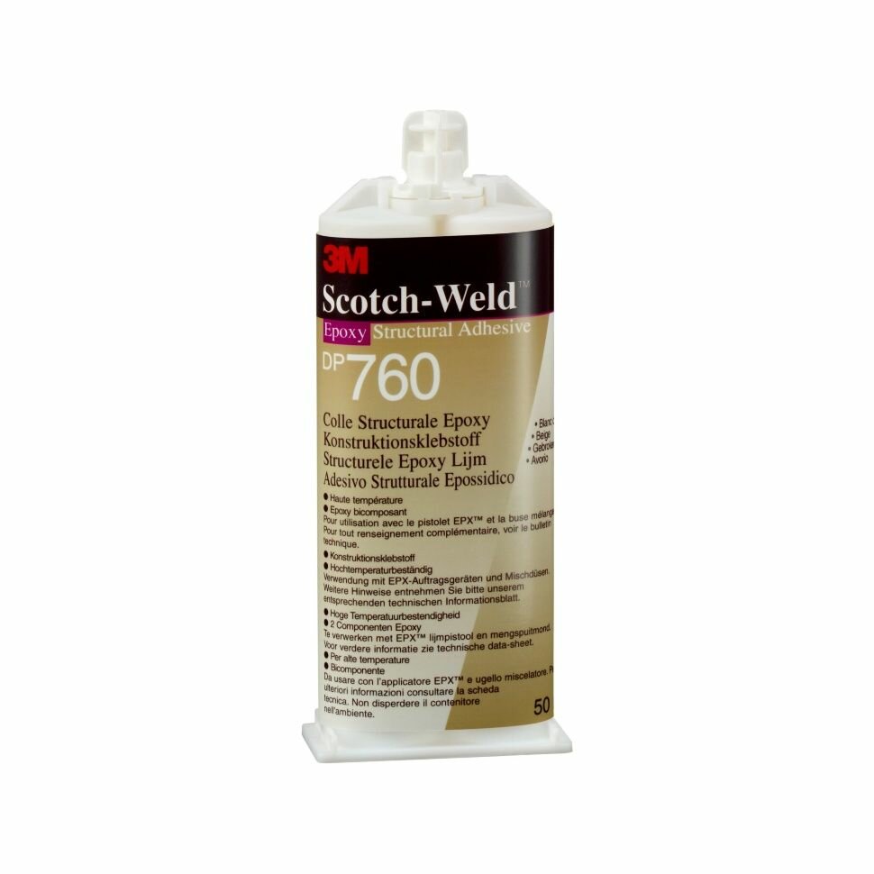 Клей двухкомпонентный 3М Scotch-Weld DP760, эпоксидный, белый, EPX 50мл.