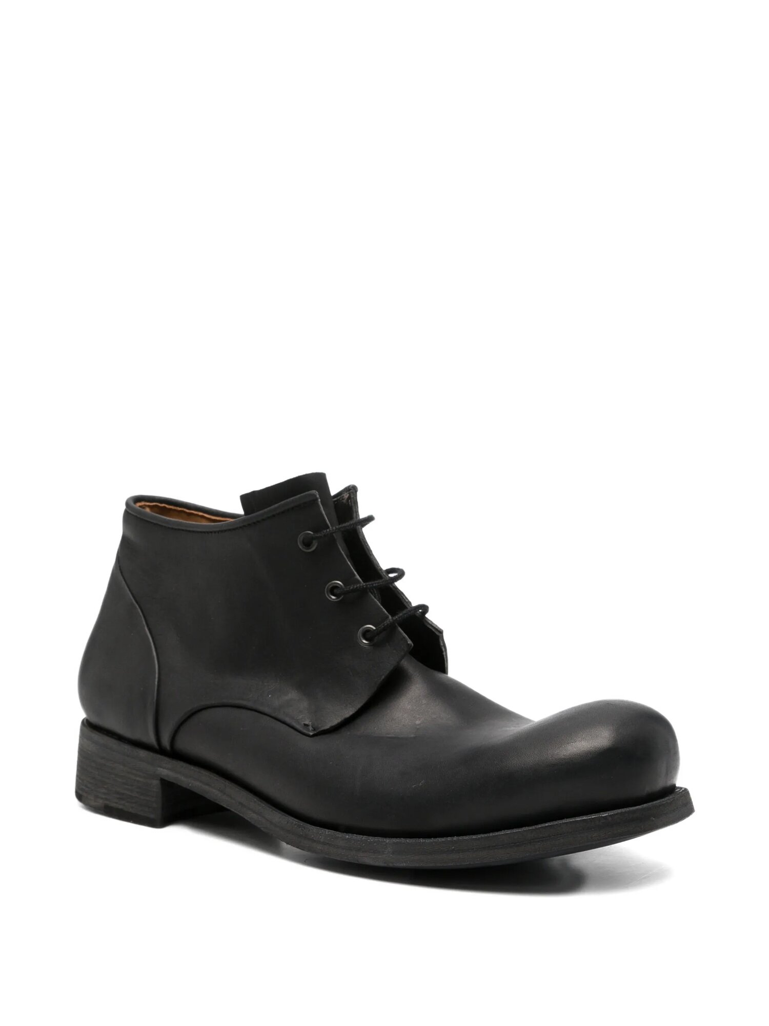 Ботинки m.a+ Upturned-toe leather biker boots, размер 41, black/black — фото 1