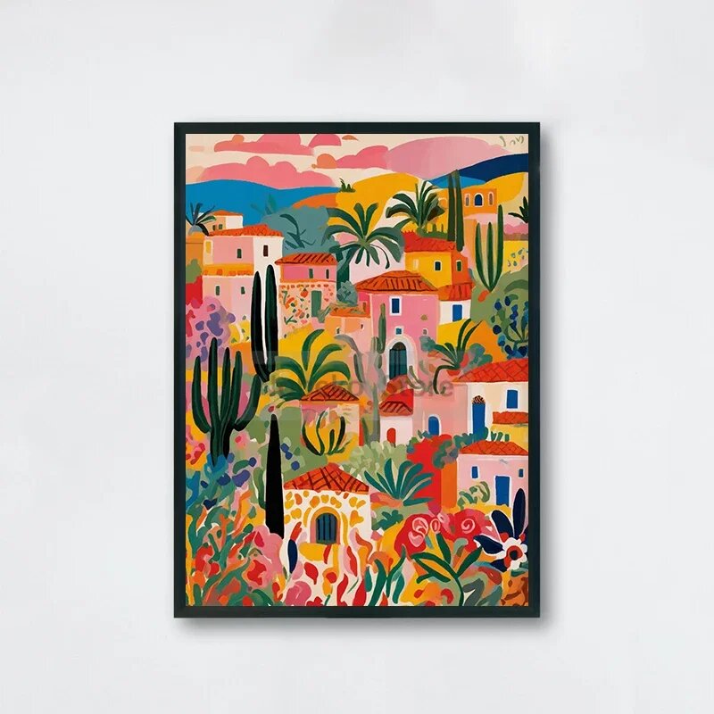 Печать на холсте "Мексиканский пейзаж" P6, 40x60cm No Frame