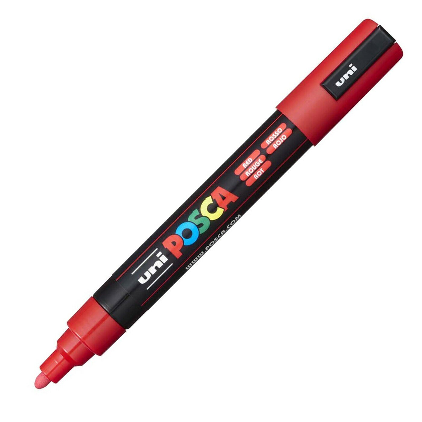 Маркер POSCA PC-5M, красный, 1.8 - 2.5 мм 1 шт.