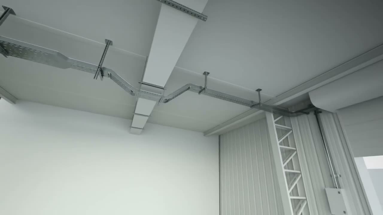 Лоток DKC 50x50 L2000 дл.2м 35010DIY, для укладки кабеля, из высококачественной оцинкованной стали — фото 1