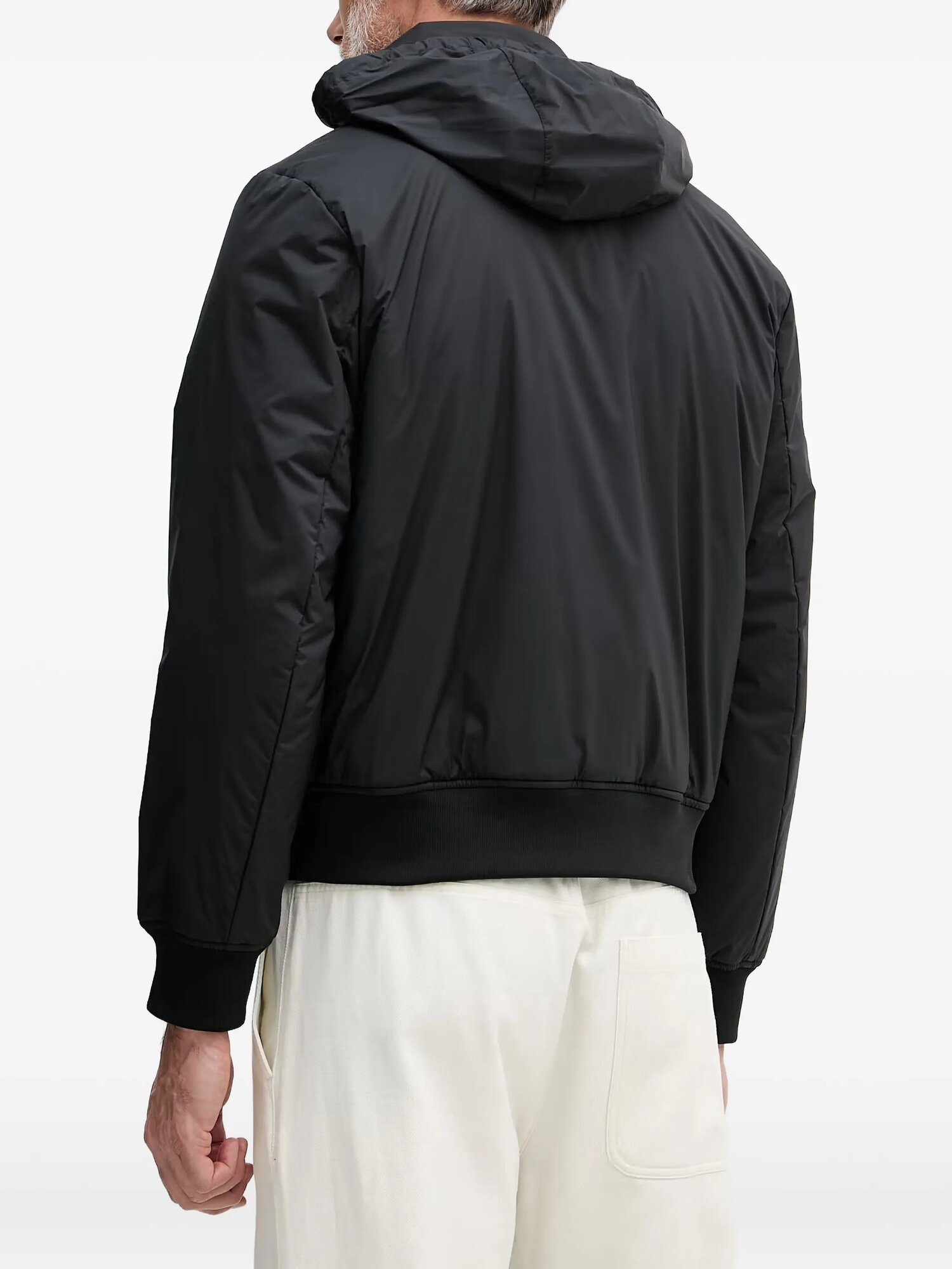 Куртка Armani Exchange Hooded logo-print jacket, размер 54, черный — фото 1