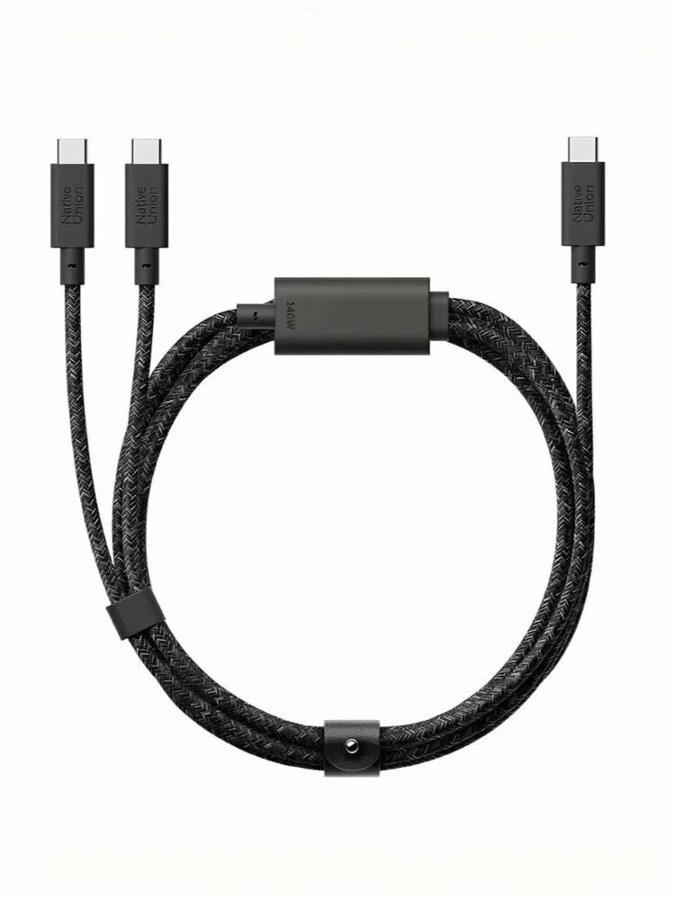 Native Union Кабель для мобильных устройств USB Type-C/USB Type-C, 2 м, черный