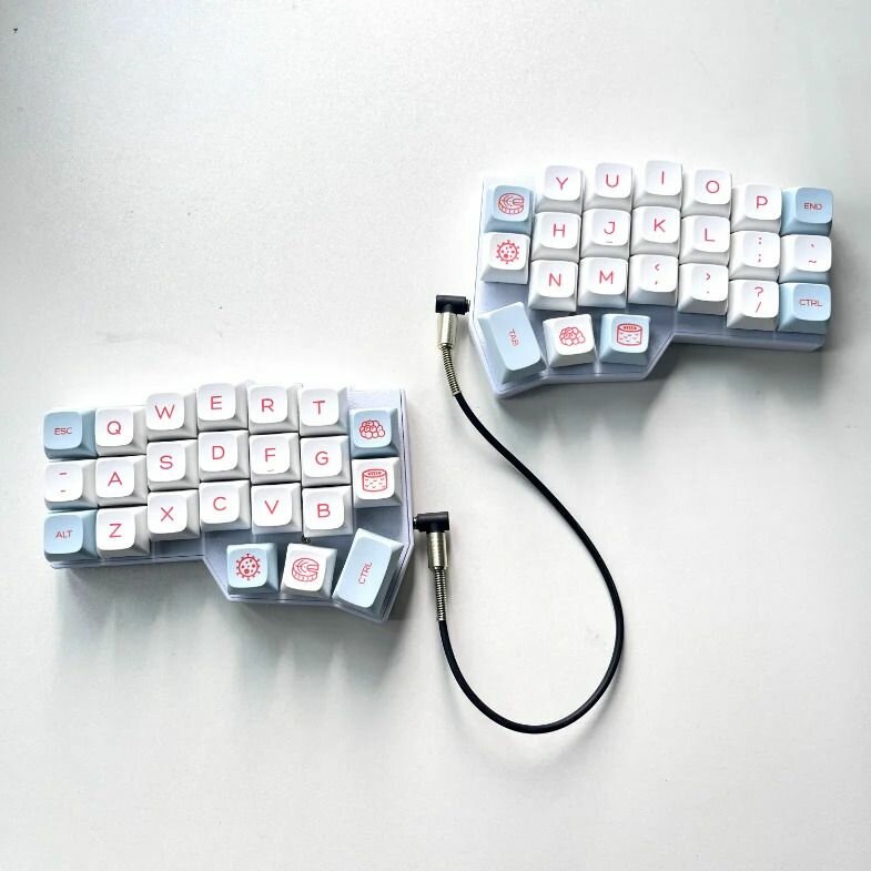 Проводная Разделенная Клавиатура CORNE, Однорежимная Клавиатура RGB С Возможностью Горячей Замены
