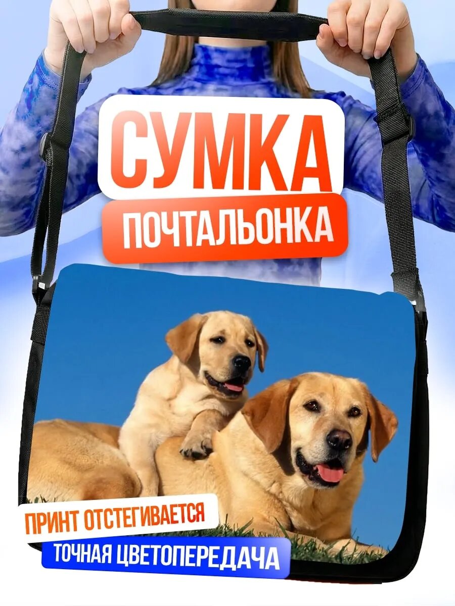 Сумка Лабрадоры мама и щенок