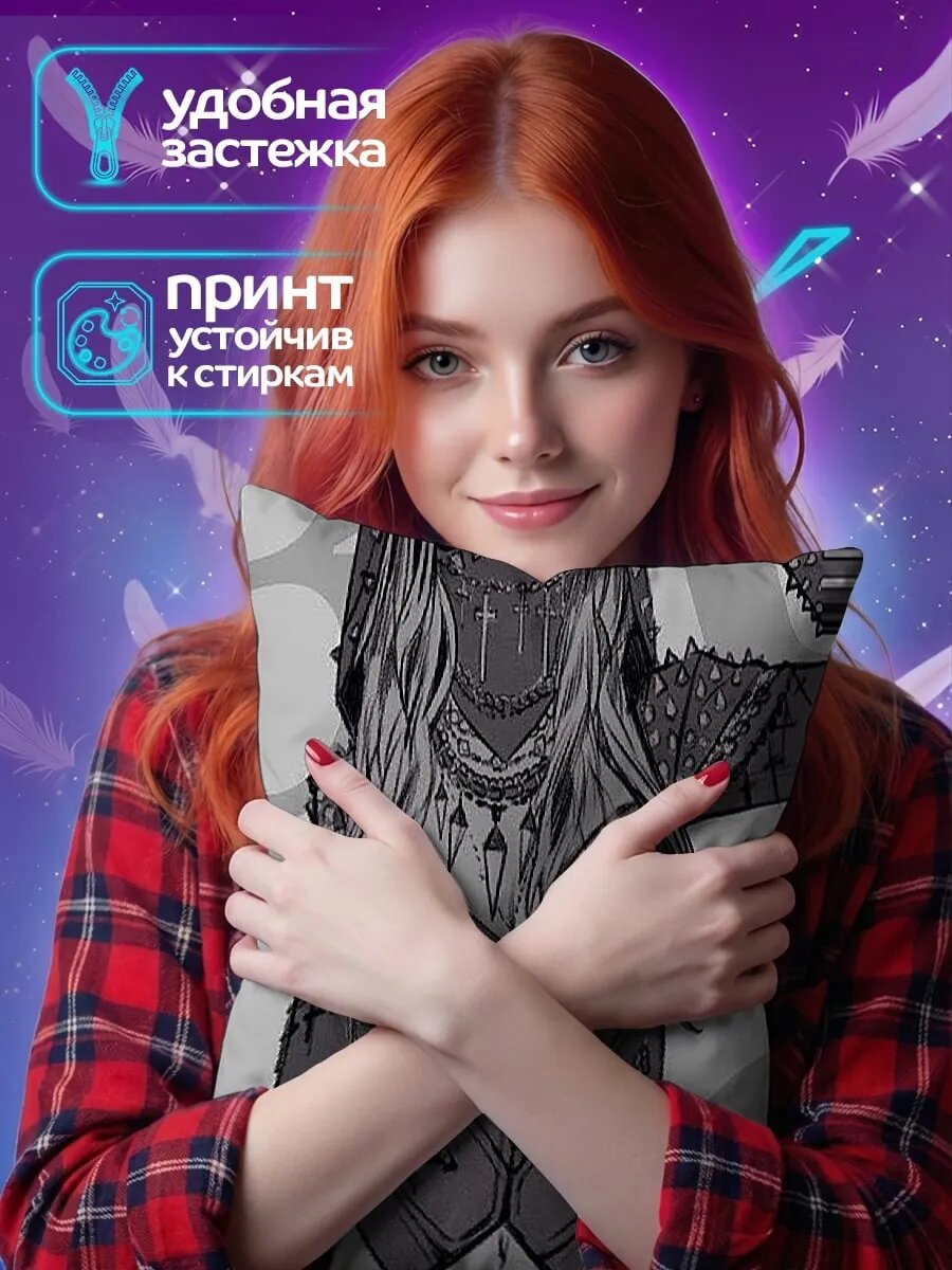 Подушка дакимакура Девушка в стиле панк — фото 1