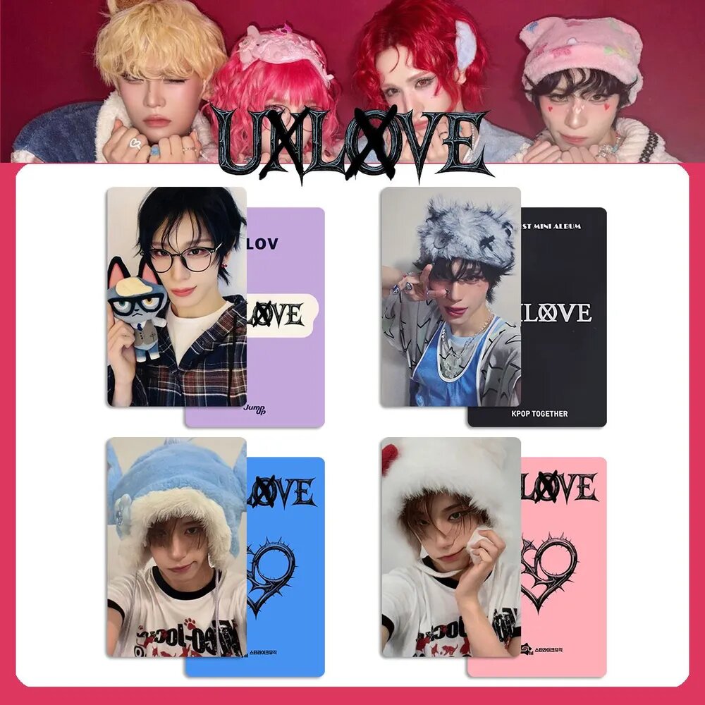 Карточки XLOV альбом карты UXLXVE RUI EVOL HARU k-pop карточки коллекционные 54 * 86 мм 4 шт