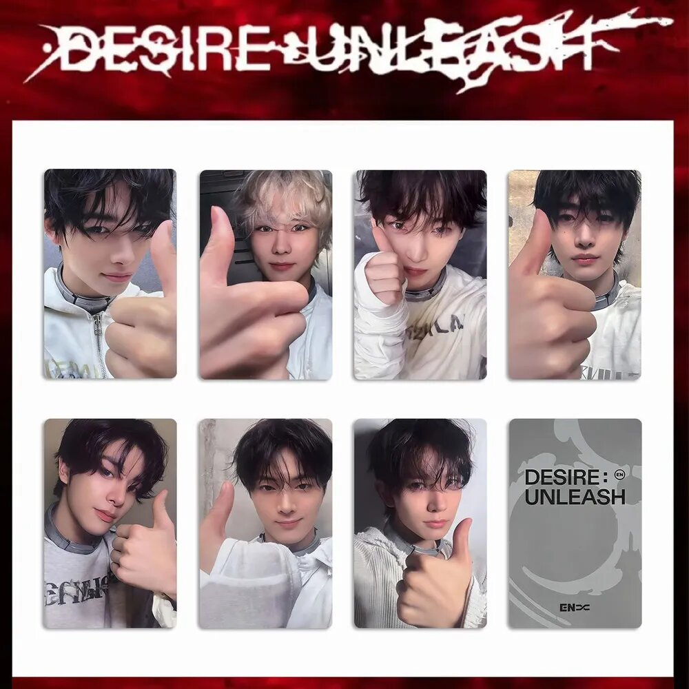 Enhypen Карточки EN DESIRE UNLEASH k-pop карточки коллекционные Набор 54 * 86 мм 7 шт