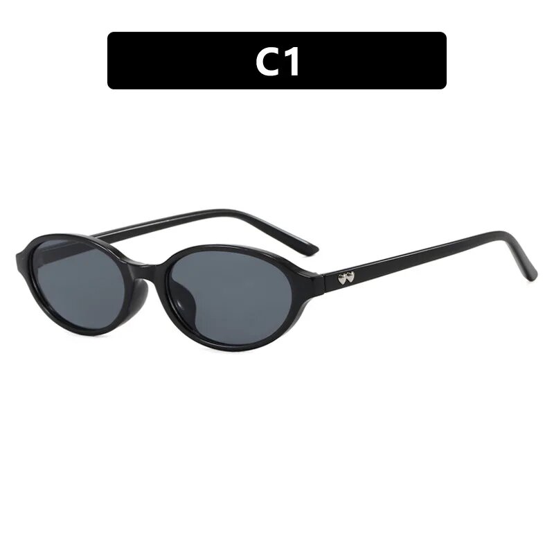 OLOEY овальные очки для детей из пластика C1-Bright Black, -3.0