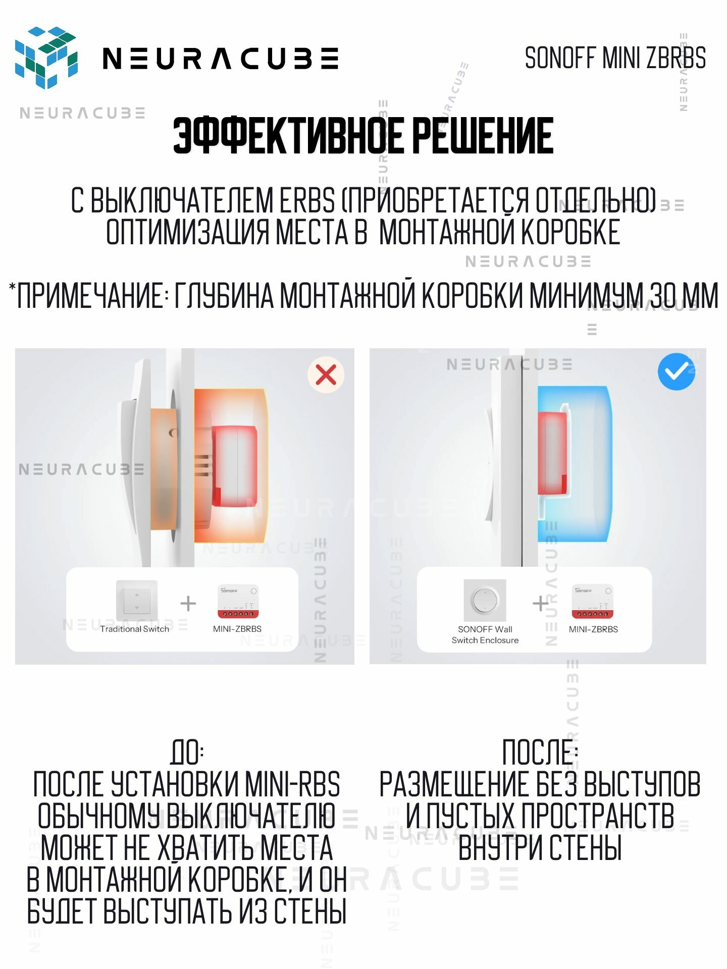 Zigbee Реле для роллетов Sonoff MINI-ZBRBS — фото 1