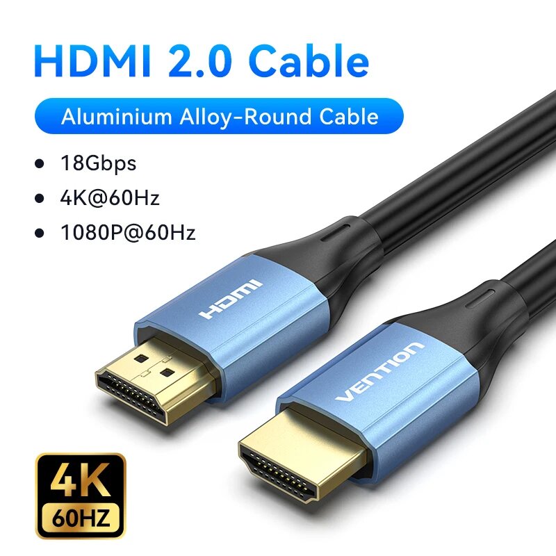 Кабель HDMI Vention 4K 60Гц Alloy Shell, 1.5m