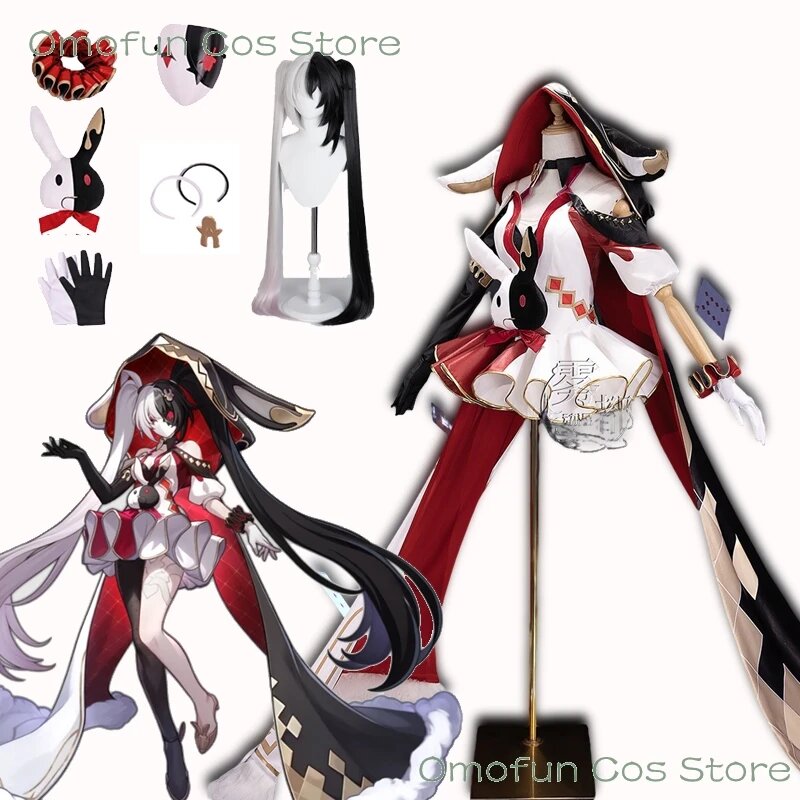 Косплей-парик HSR Honkai Star Rail @SparxiConOfficial для костюма Белый, XL, costume wig