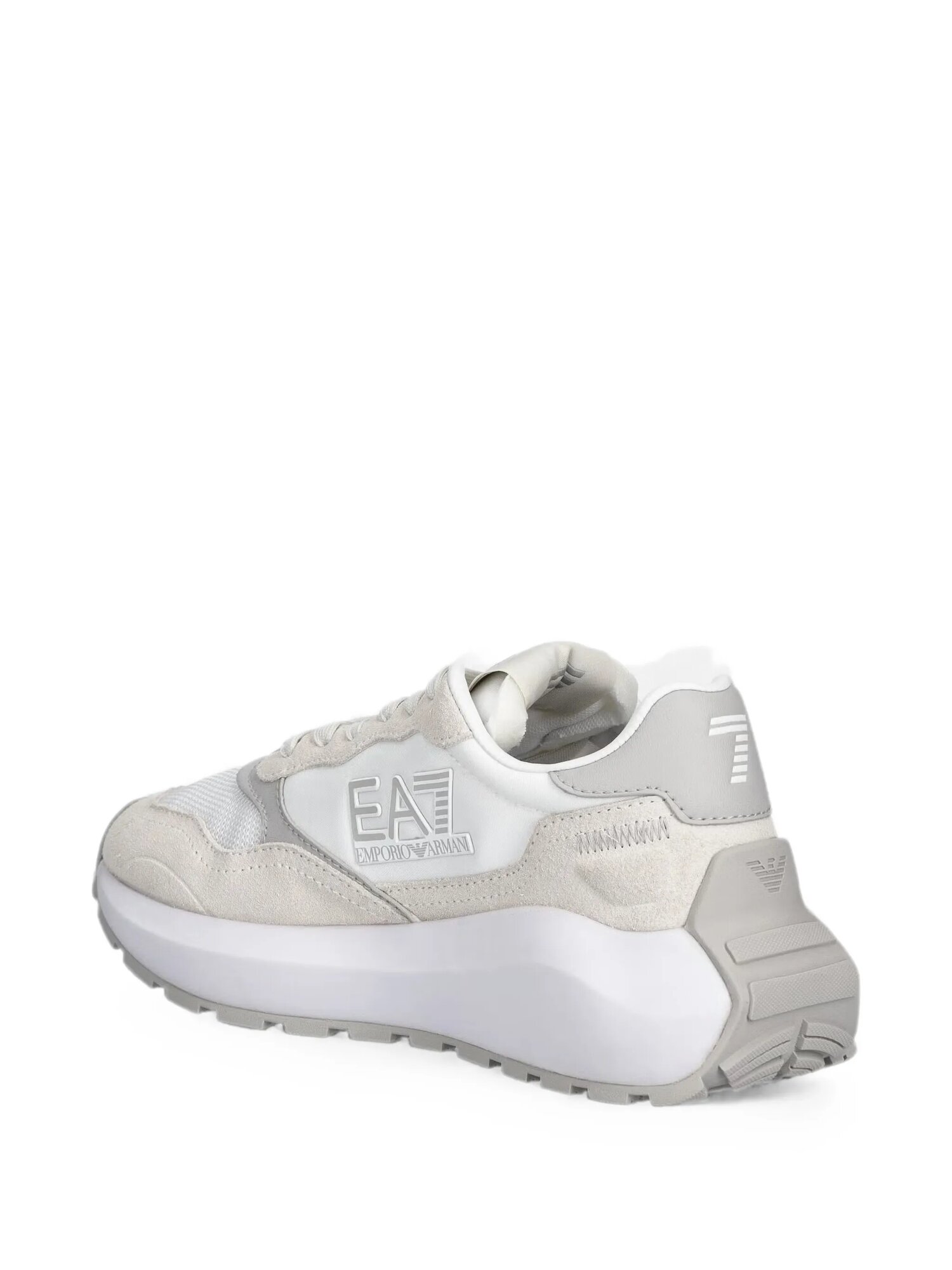 Кроссовки EA7 EMPORIO ARMANI Logo-patch panelled sneakers, размер 5.5, разноцветный — фото 1