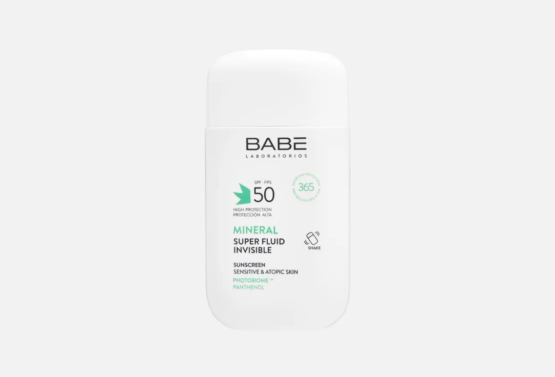 Laboratorios Babe Mineral солнцезащитный суперфлюид для лица SPF 50+ 50мл