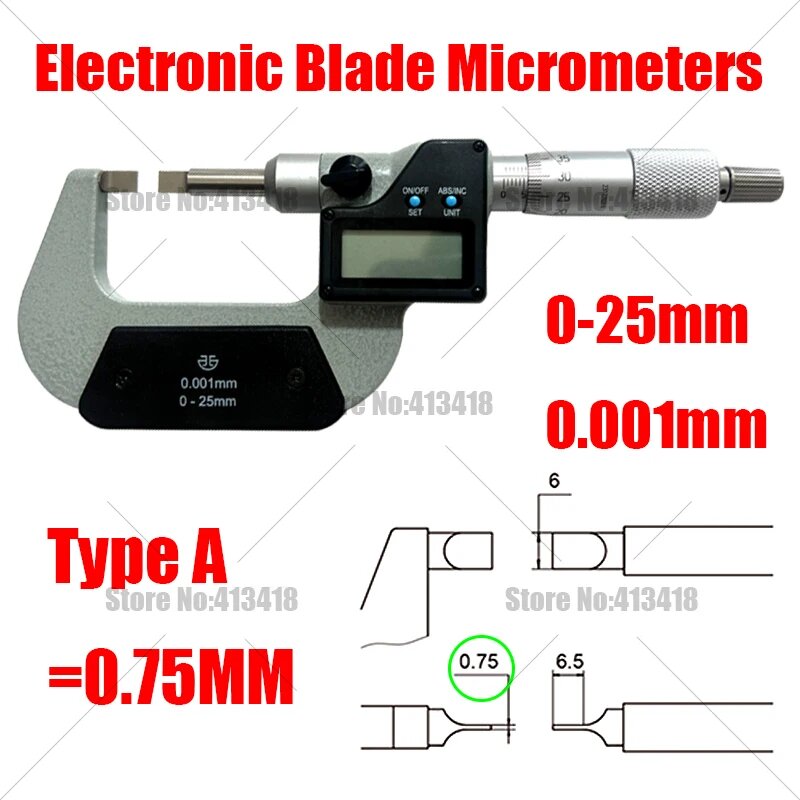 Электронный микрометр XIBEI Bblade Type A 0-25mm