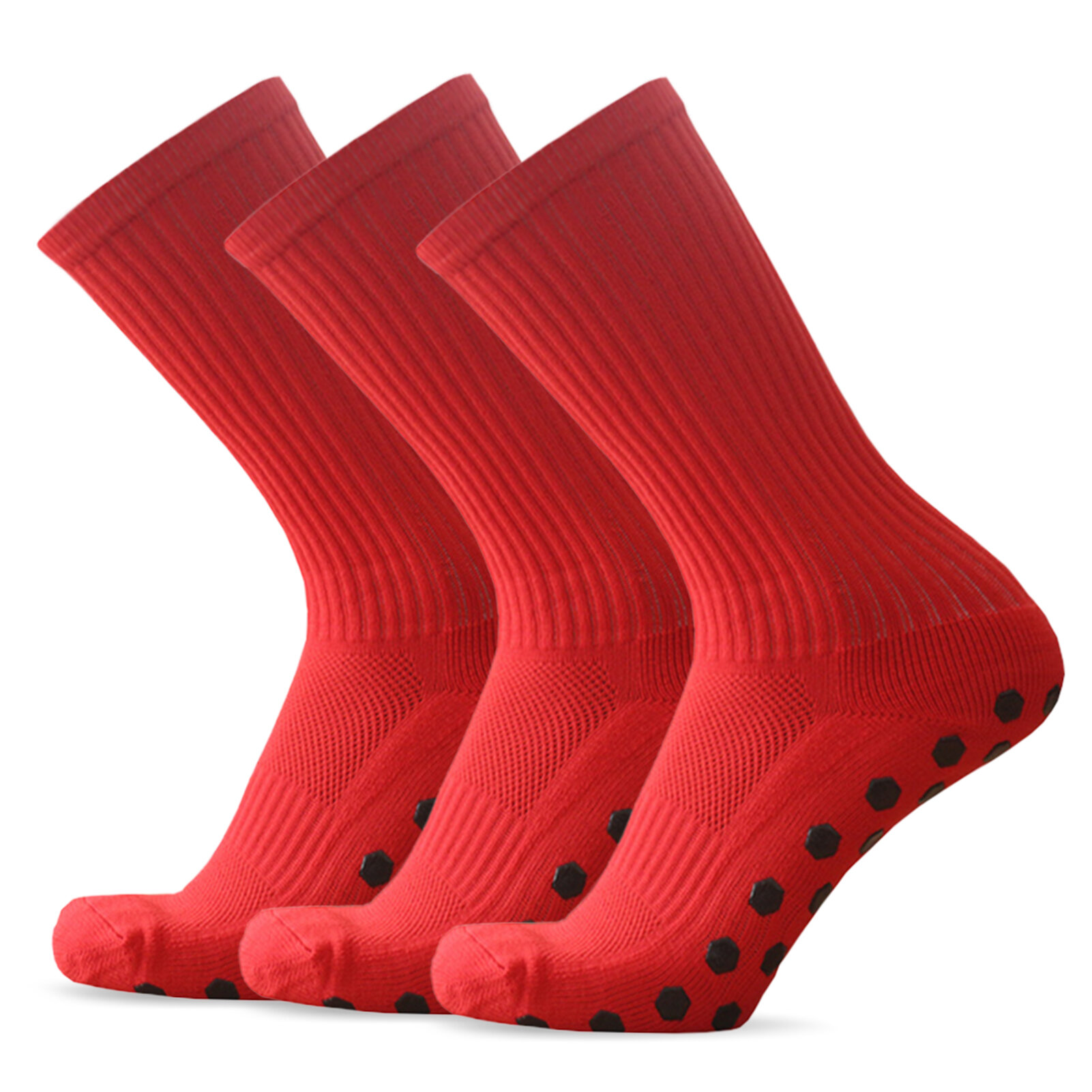 3 Пары Нон-Слип Futbol Socks Команда Спорт Socks Внешний Фитнес Дыхающий Быстрый Сухой Socks Износостойкий Атлетический Socks Anti-Skid Socks Для Футбола Баскетбола Хоккея Спорт, Белый Розовый Черный Красный Желтый Синий Зеленый Голубой Фиолетовый,