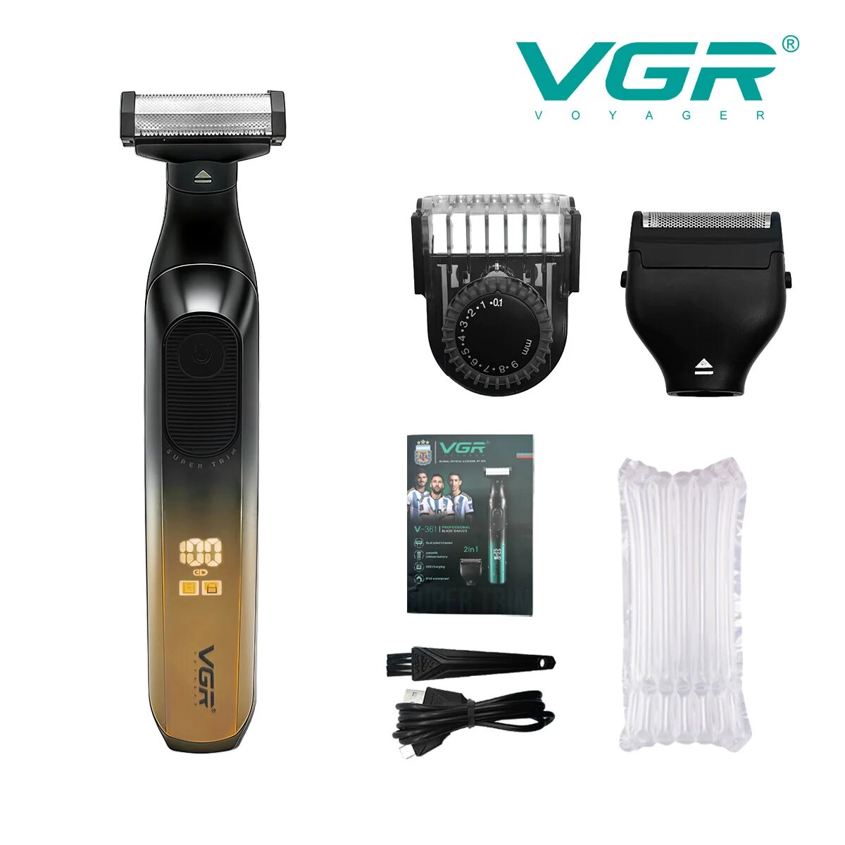 VGR Электробритва V-361 для мужчин yellow without box