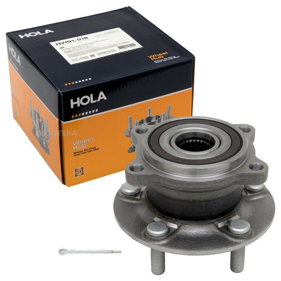 Ступица в сборе MITSUBISHI Outlander XL II (CW5WCW6WCW8W) 4WD (06-12) Lancer VIII (CY_A CZ_A) HOLA HW91018